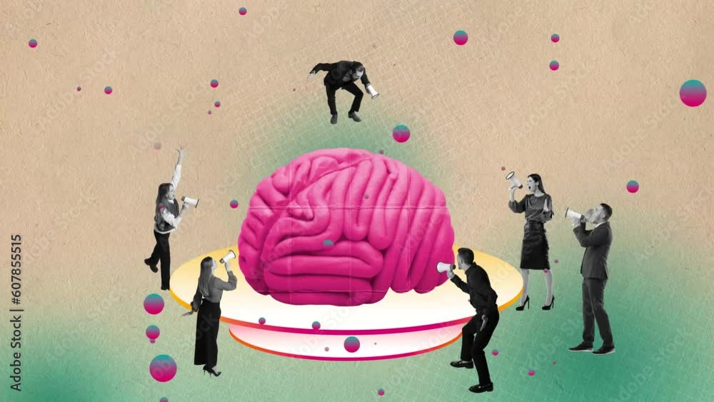 Brainstorming and ideas generation. Creative group of employees ...