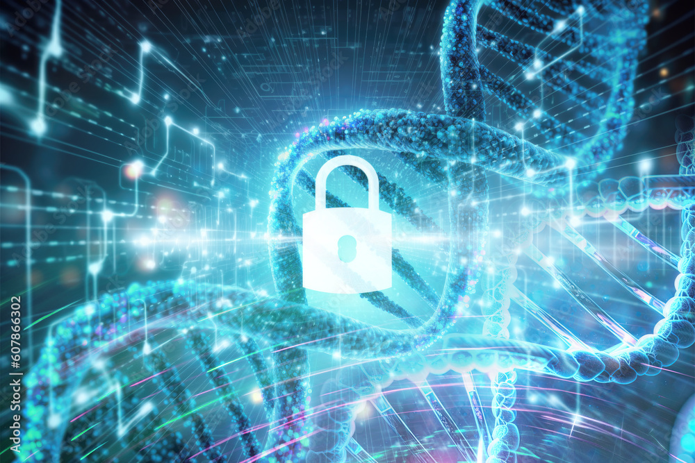 DNA key structure of Human cell biology DNA strands molecular structure ...