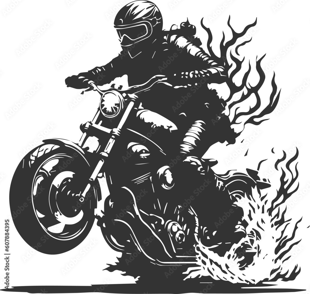Biker-themed designs for t-shirts, tattoo art, and motorcycle club ...