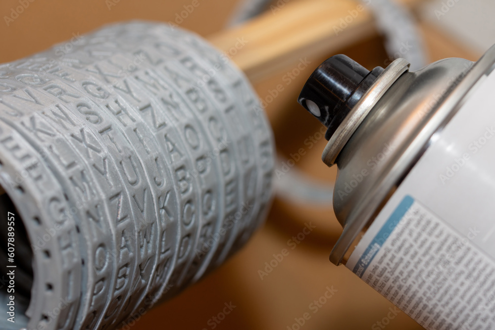 Spray painting of plastic parts printed on a 3D printer. Surface finish ...
