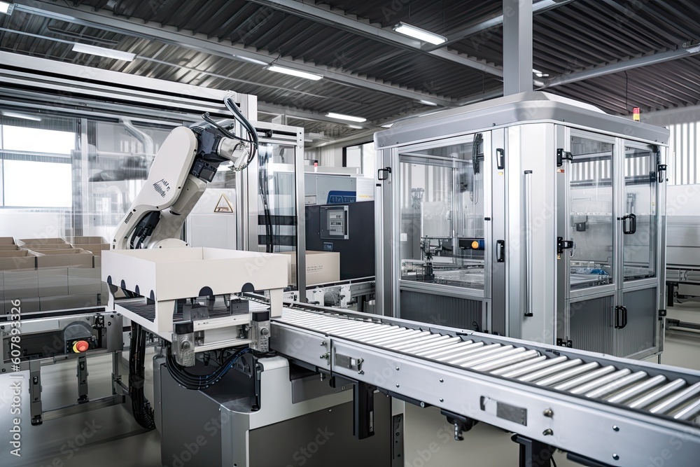 packaging and sorting robot, with its advanced sensor system and ...