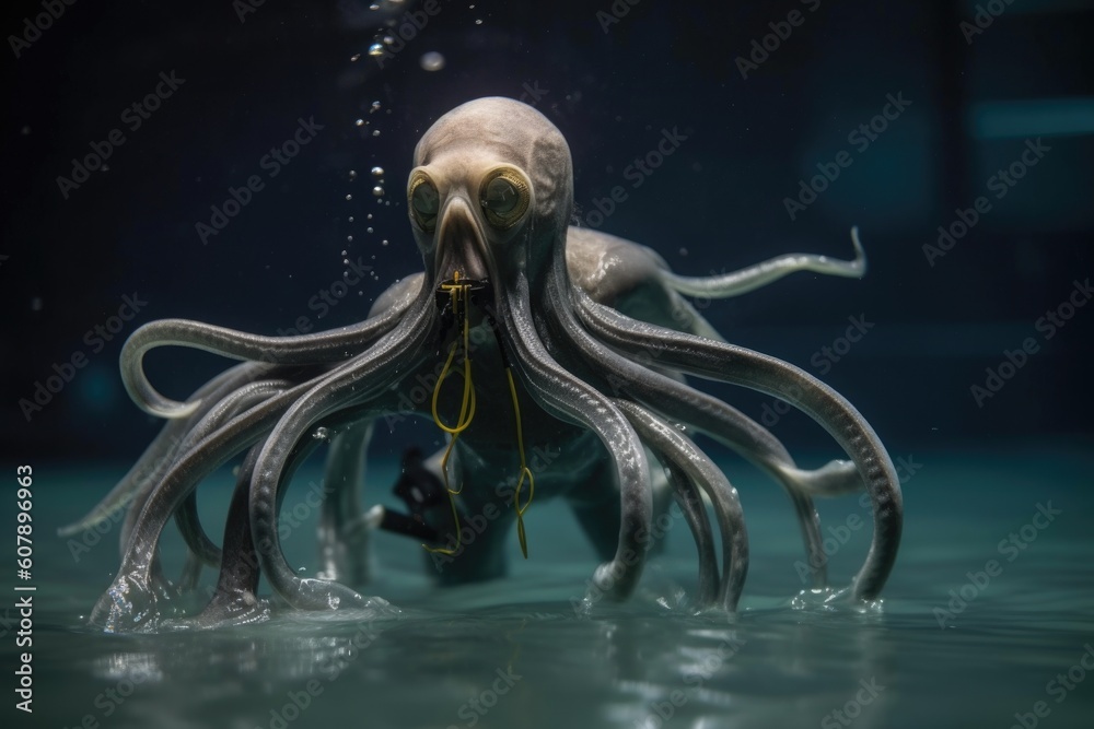 morkthex, an alien athlete with four arms and no legs, competing in ...
