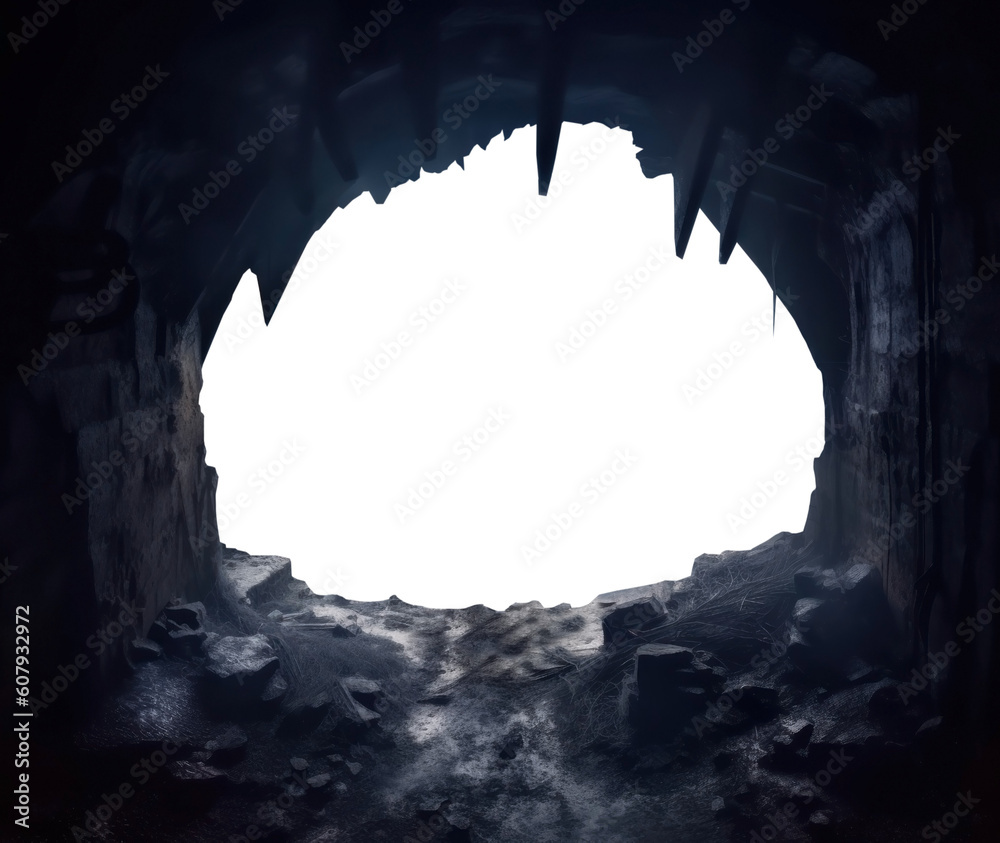medieval stone cave entrance. Transparent PNG Stock Illustration ...