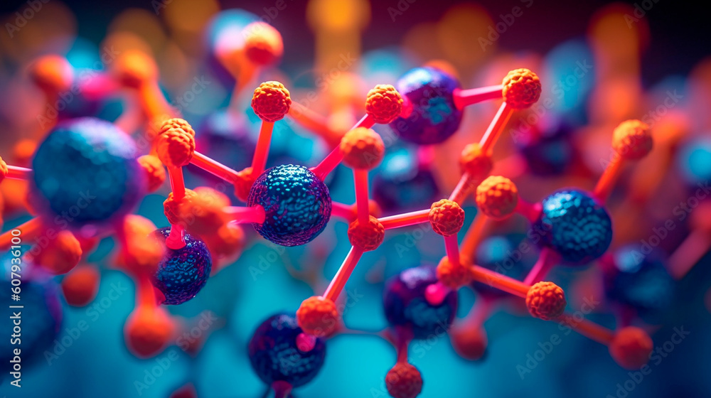 ภาพประกอบสต็อก Molecular Structure Models: Representing Complex ...