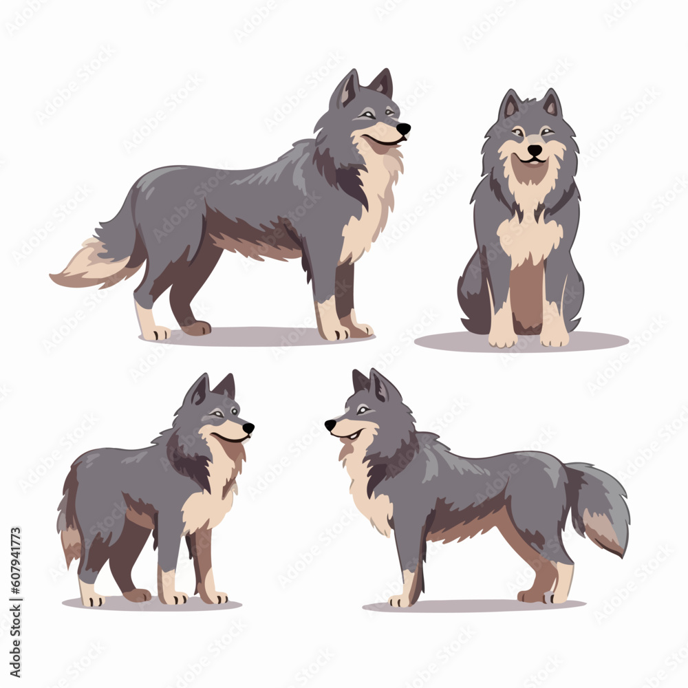 Mysterious wolf illustrations with their captivating and enigmatic aura ...