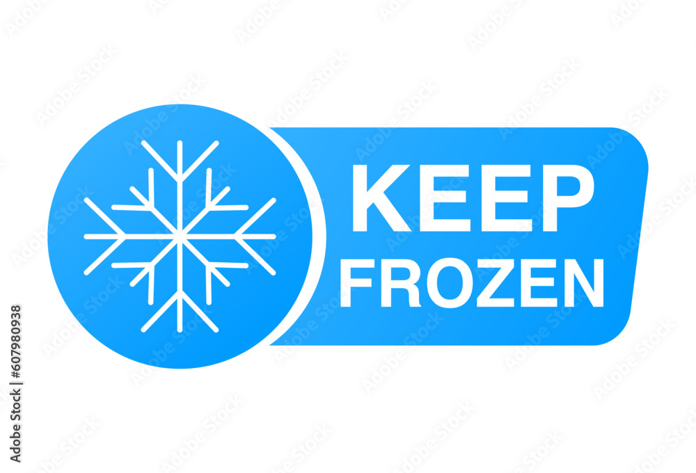 Keep Frozen Product. Food package label. Fresh frozen product ...