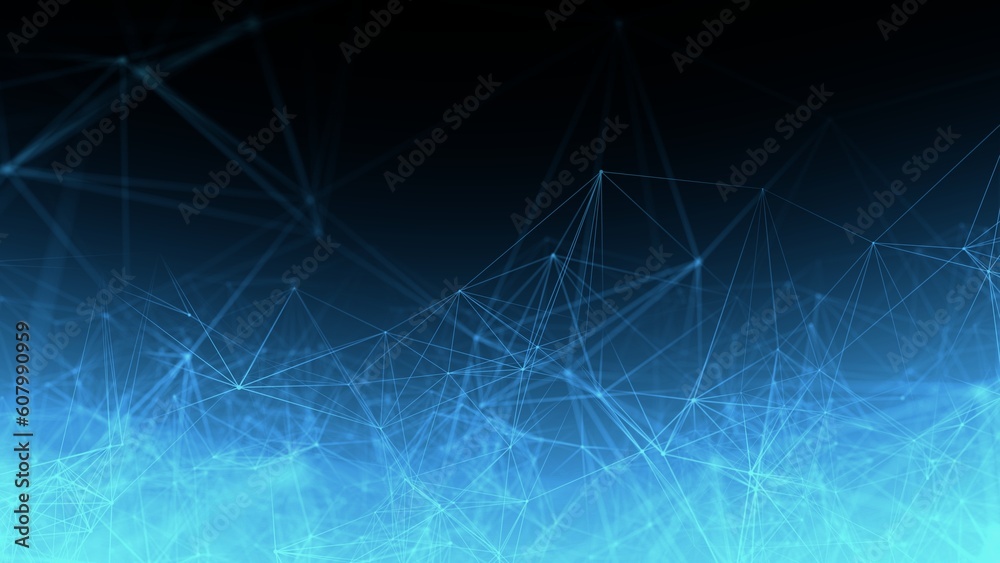 Blue white gradient wallpaper banner background. Fantasy abstract technology, engineering and ...