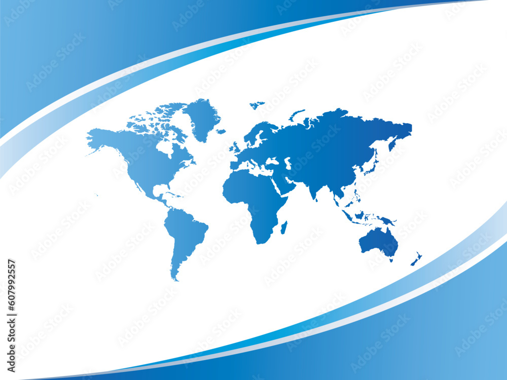 World map with blue background Stock Vector | Adobe Stock