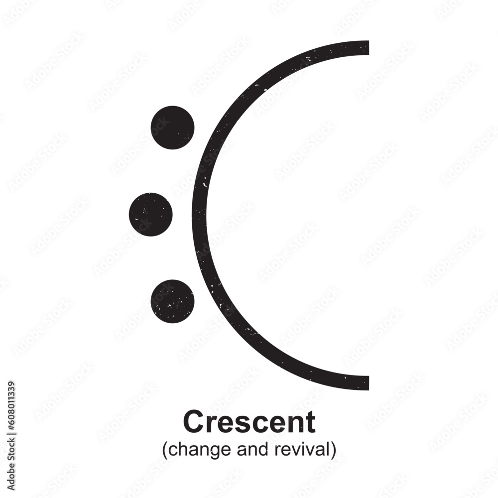 Vecteur Stock Crescent (change and revival) - Berber Symbol, Amazigh ...