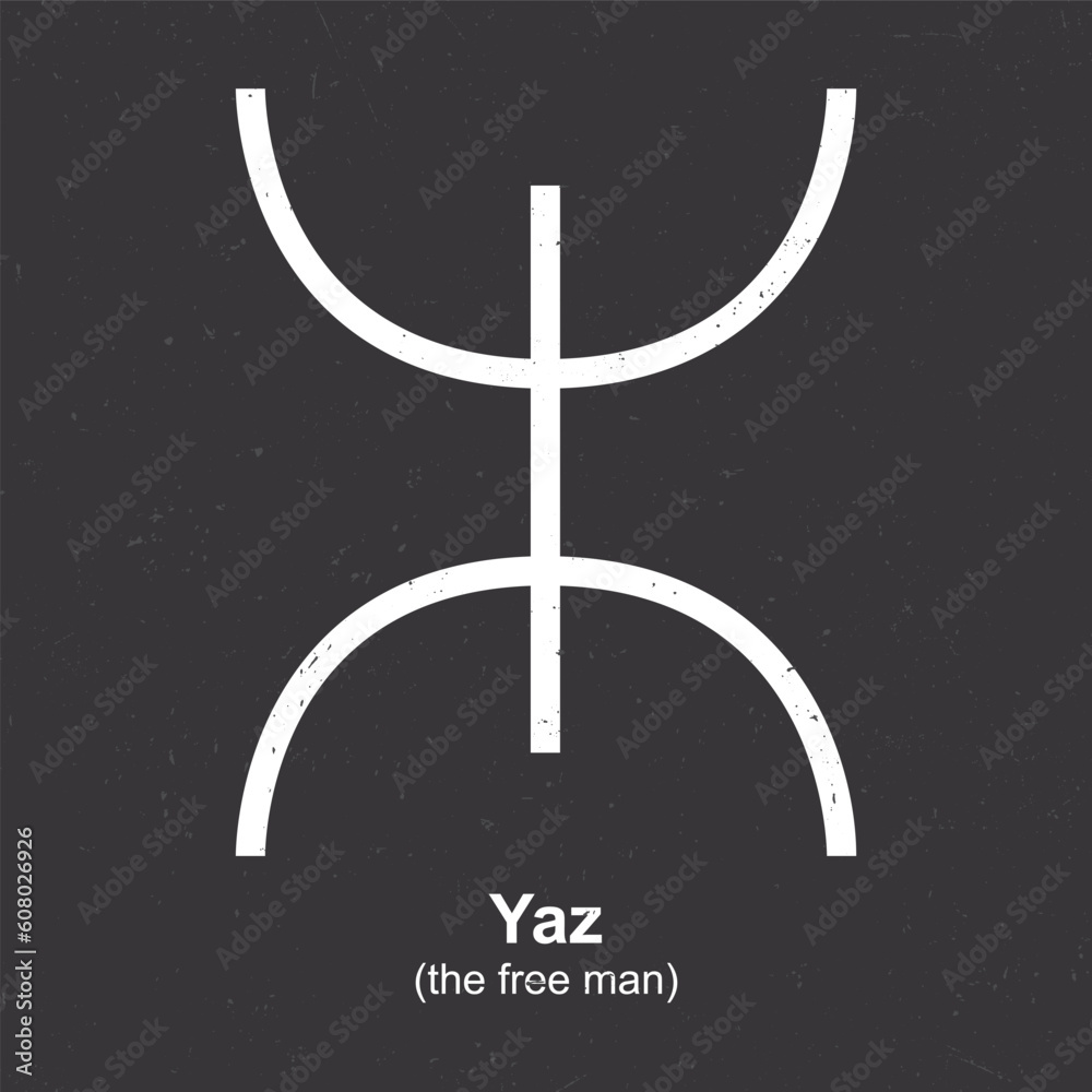 Vecteur Stock Yaz (the free man symbol) - Berber Symbol, Amazigh Symbol ...