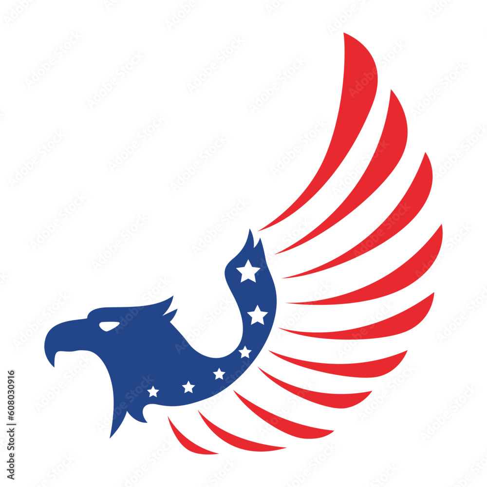 happy independence day united states. vector logo symbol of a valiant ...