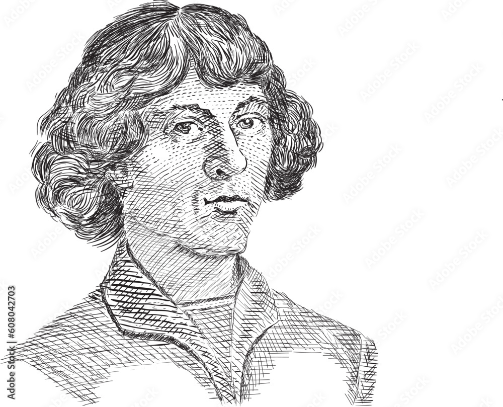 Vector image of Nicolaus Copernicus. Copernicus was a Renaissance ...