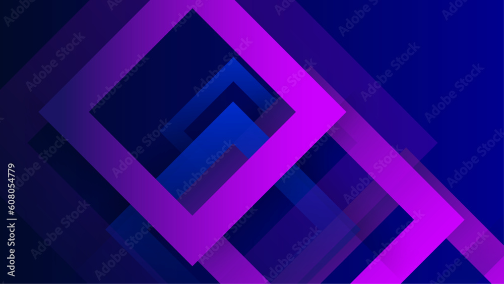 Gradient blue purple geometric shapes background Stock Vector | Adobe Stock