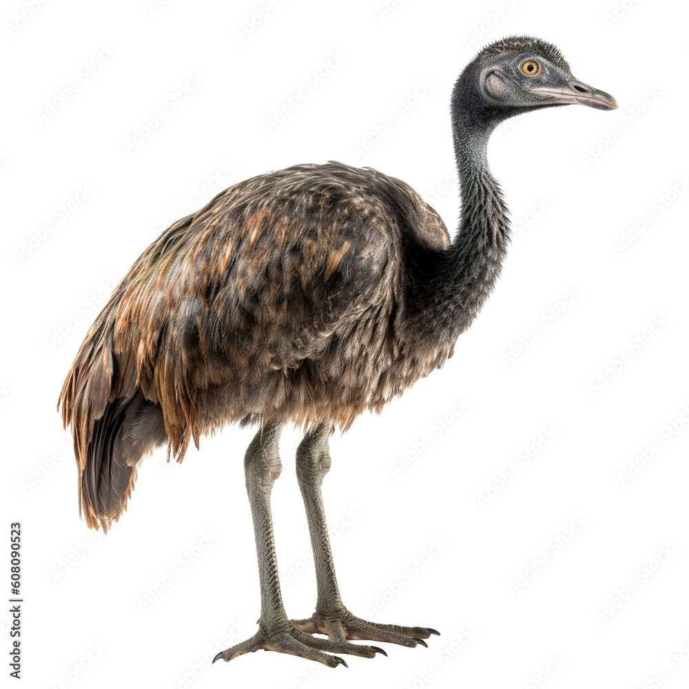 Emu isolated on Transparent background, Digital Art, PNG Images ...