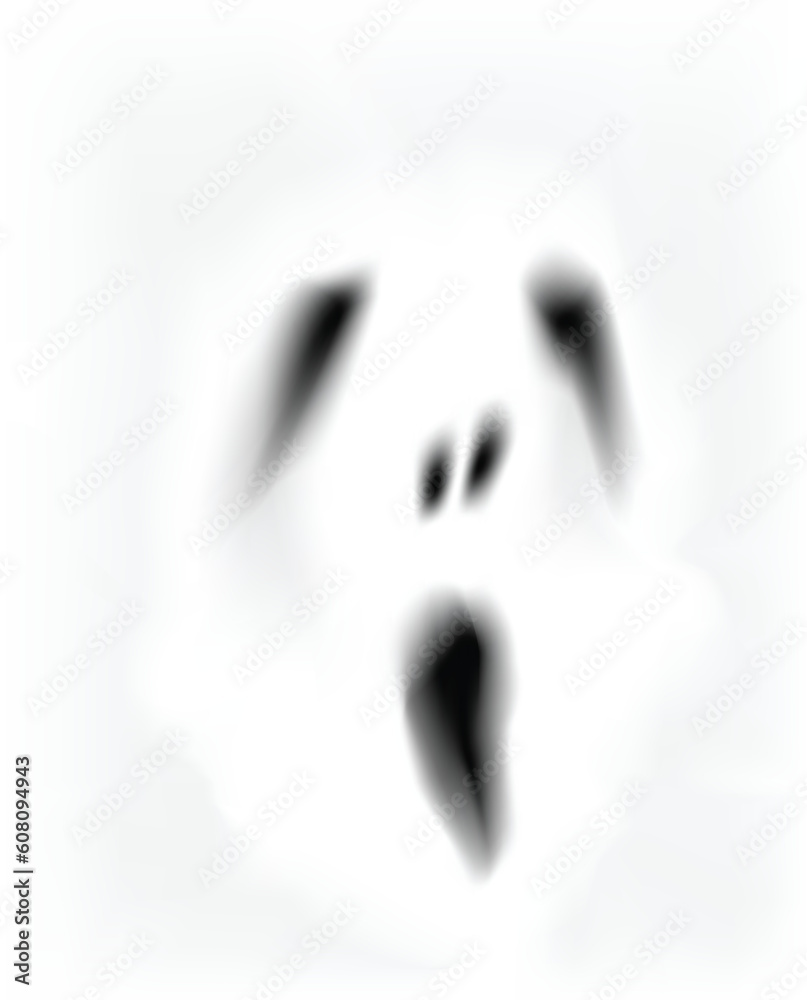 creepy ghost face vector format. Stock Vector | Adobe Stock