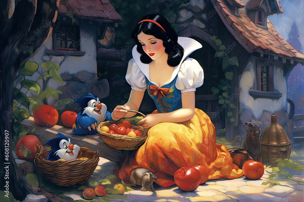 Snow White And The Seven Dwarfs Poisoned Apple