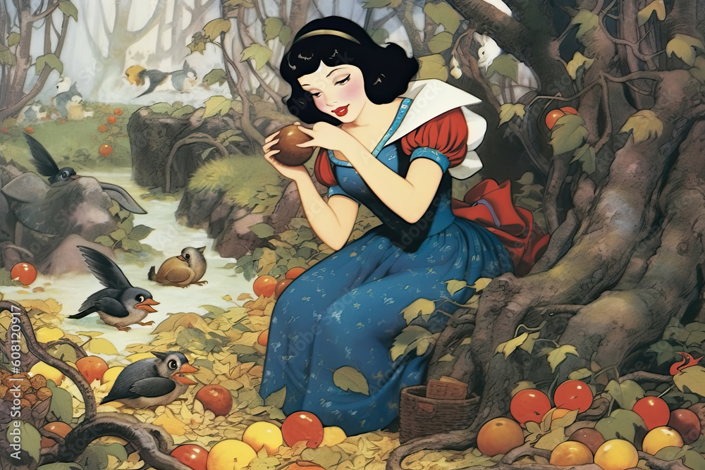Snow White And The Seven Dwarfs Poisoned Apple