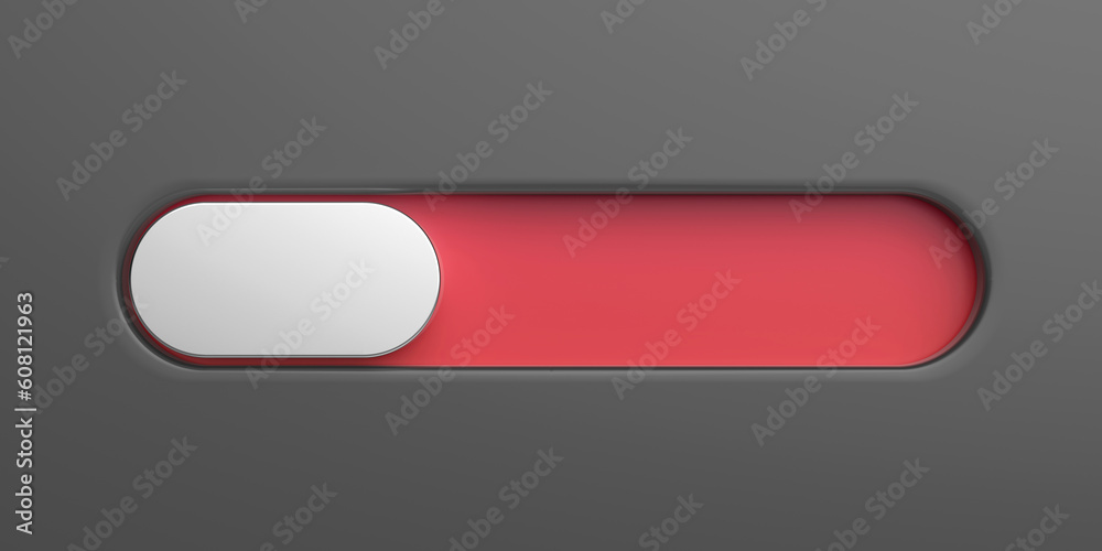 Metal slider toggle switch interface button Stock Illustration | Adobe ...