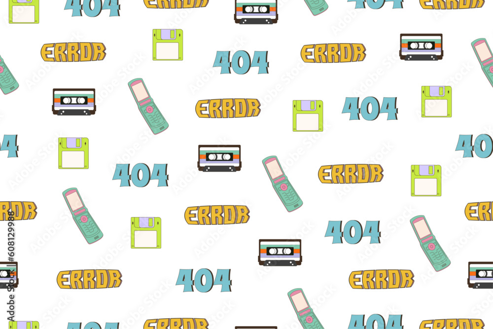 Vecteur Stock Y2k collection. y2k. 2000s.Retro y2k style.Cartoon style ...