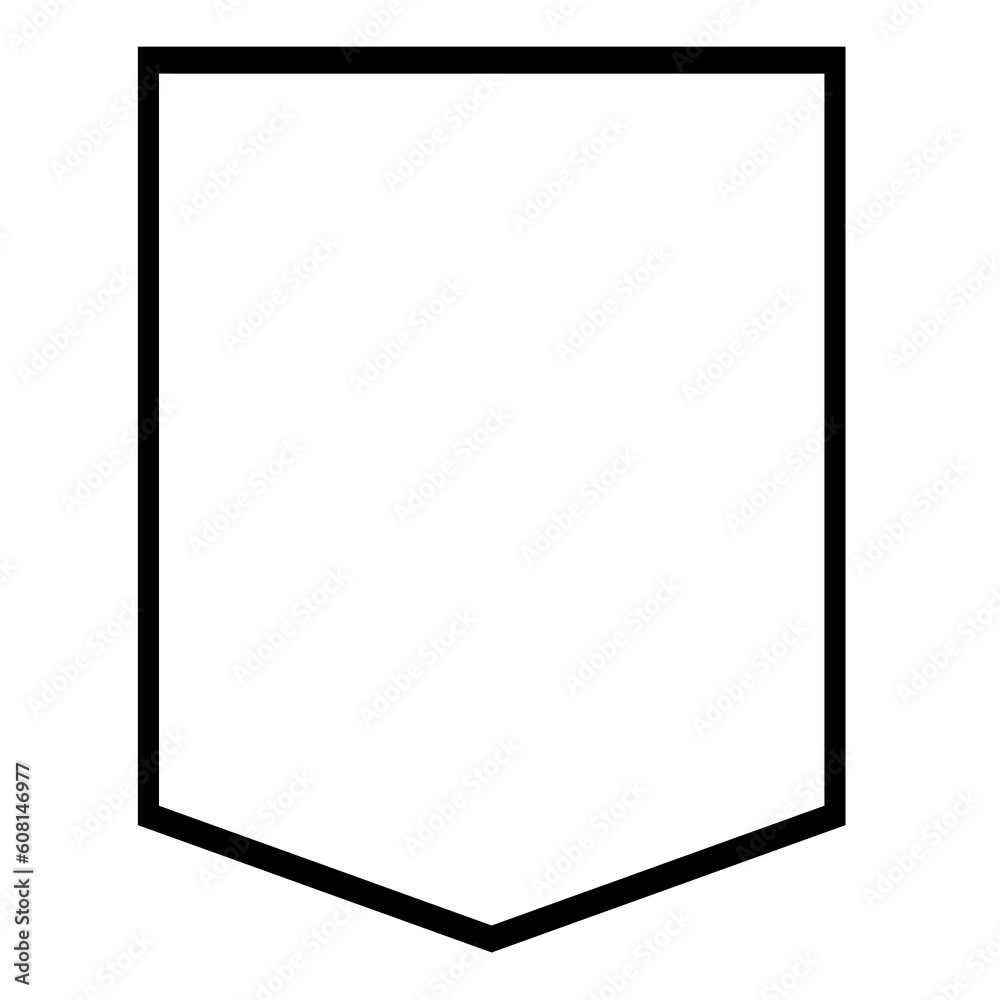 bookmark , pocket, shield, flowchart vector illustration, white banner ...