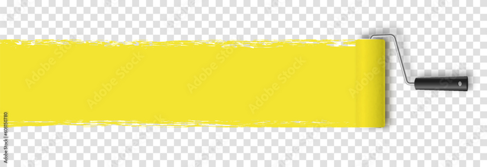 Vector paint roller. Paint roller png. Tool for wall painting, drawing ...