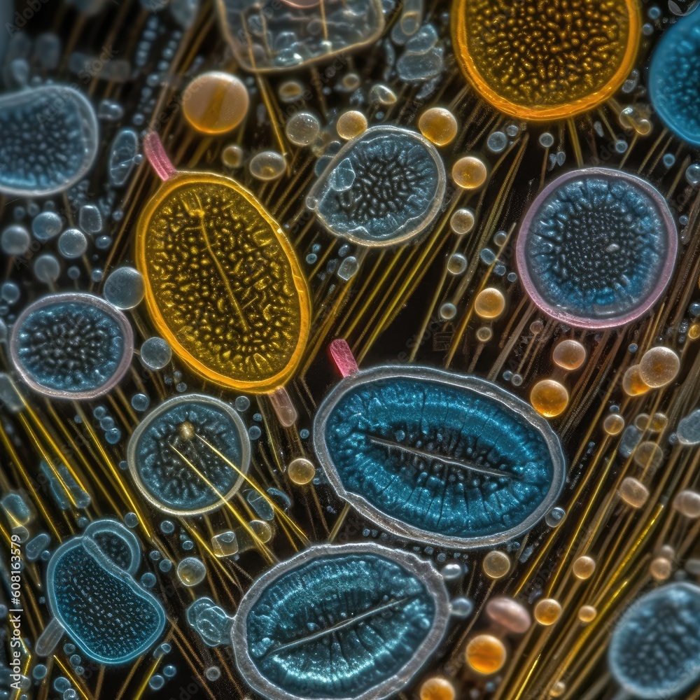 Vivid Colors of Diatoms Under the Electron Microscope. Perfect for ...