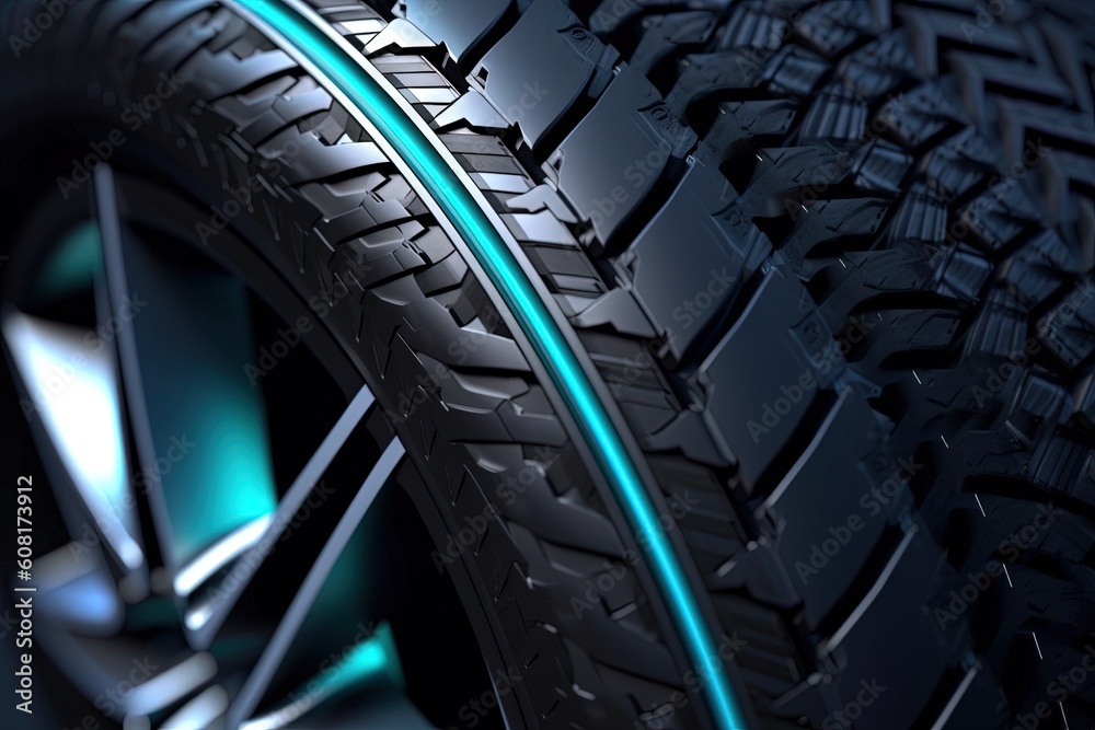 Sports car tires embedded with nanotechnology that adapt to road ...