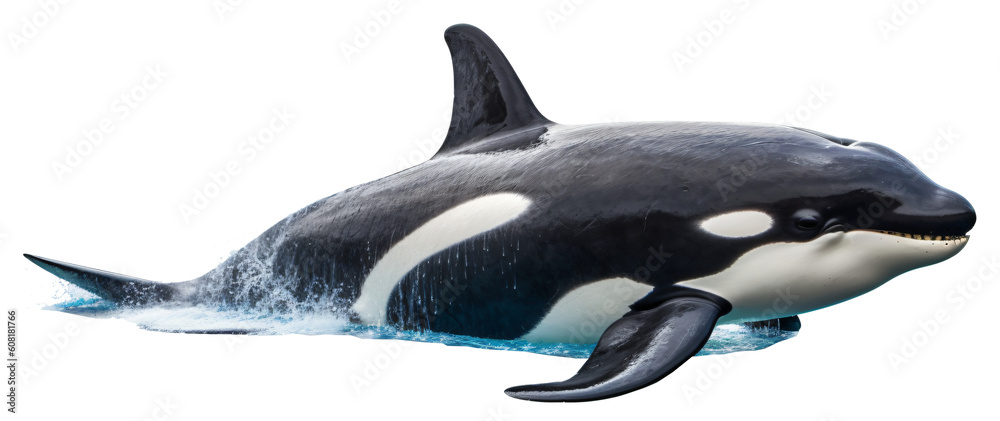 Orca isolated on the transparent background PNG. AI generative. Stock ...