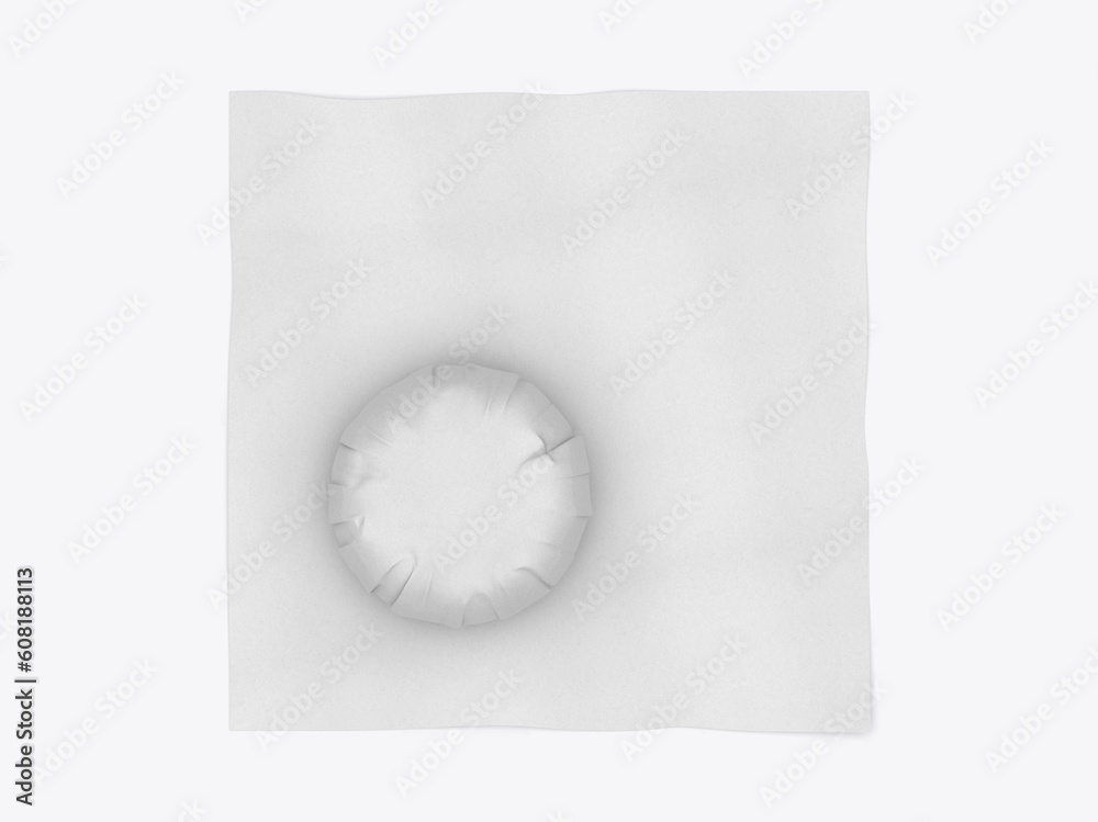 Burger paper wrap packaging blank template, 3d illustration. Stock ...