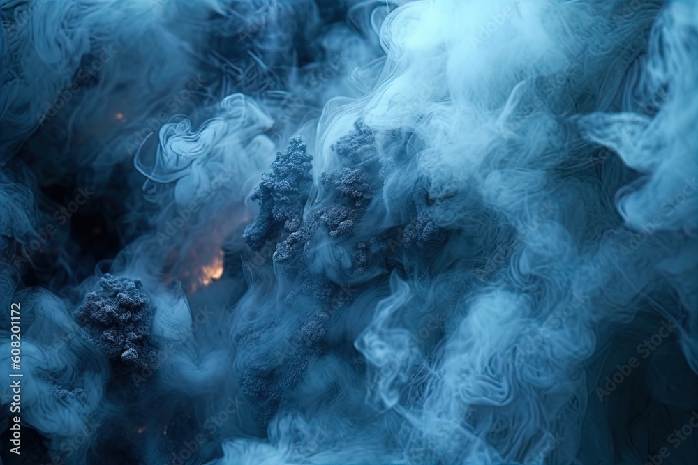 Blue smoke and light effects. Great for backgrounds, overlays, magic ...