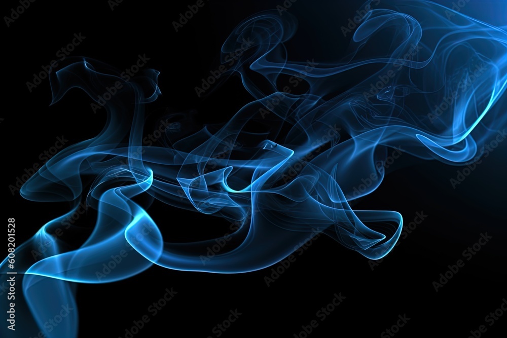 Blue smoke and light effects. Great for backgrounds, overlays, magic ...