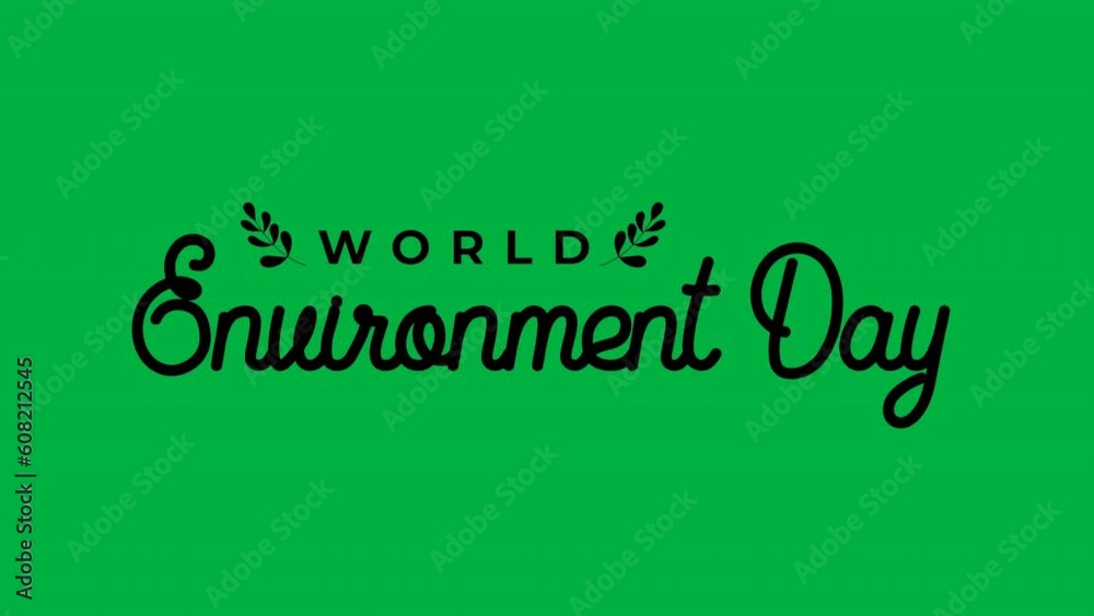 Video Stock World Environment Day green screen. World Environment Day ...