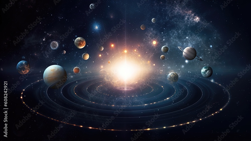 Witness a celestial alignment that reveals the harmony of the cosmos ...