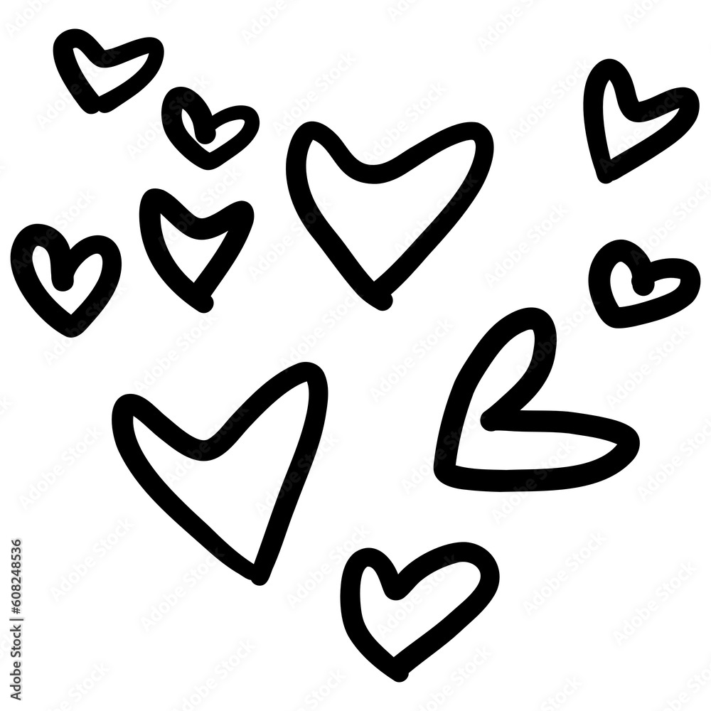 Children's line drawings, symbols Stock Illustration | Adobe Stock
