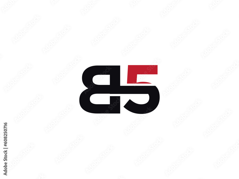 B5 Logo, Minimalist B5 Design For You Stock Vector | Adobe Stock