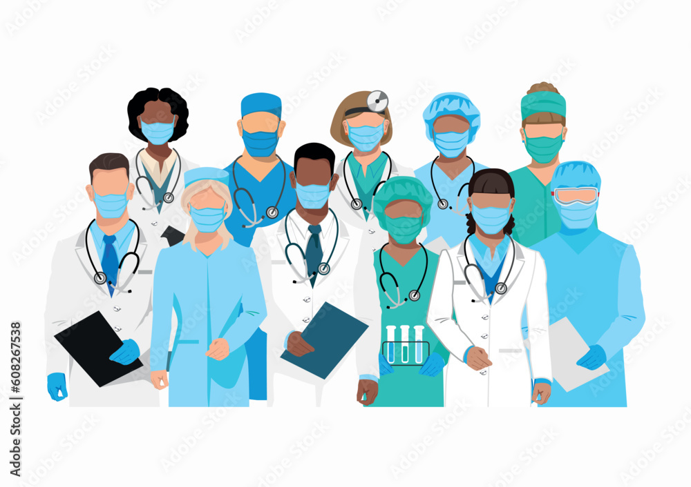 Thank you doctors and nurses for helping and saving lives. A team of ...