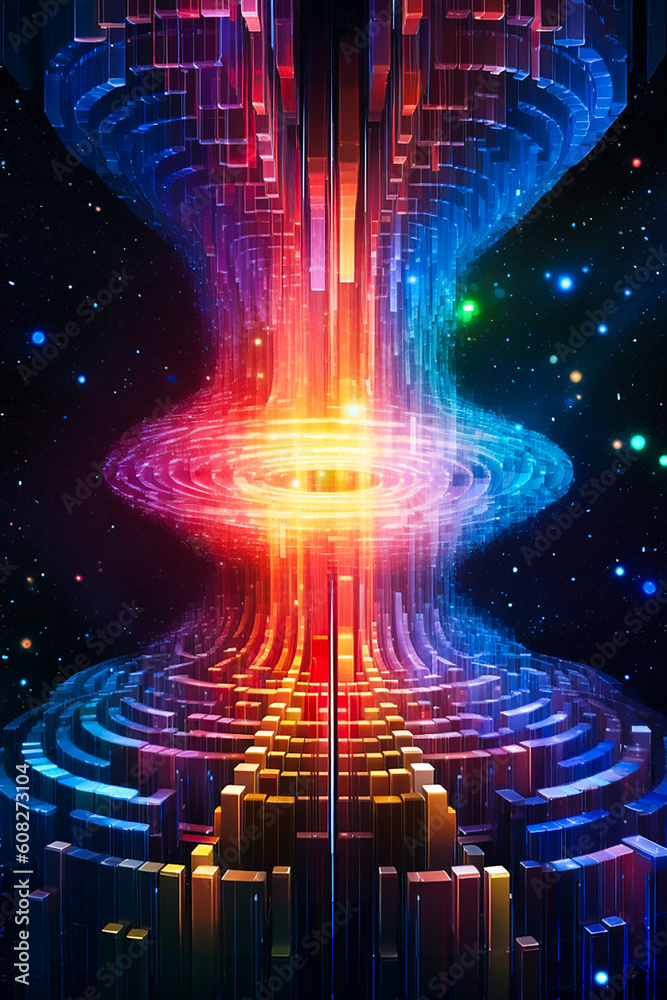 Graphical representation of the workings and interior of a quantum ...