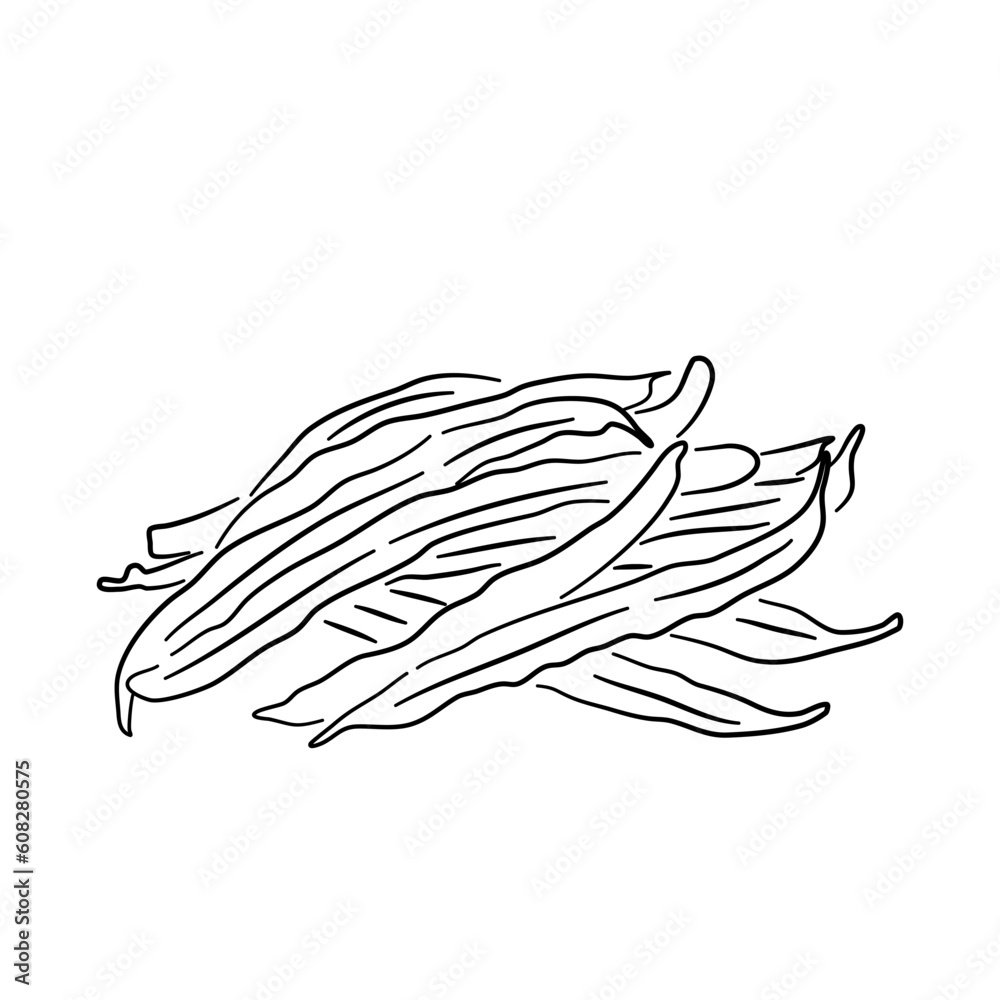 Green Beans Clipart Black And White