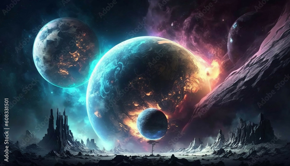 Cosmic background spirituality meditation new quality universal ...