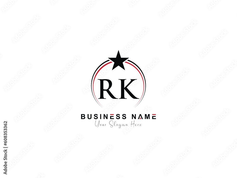 Branding identity corporate vector rk r k logo letter design for ...