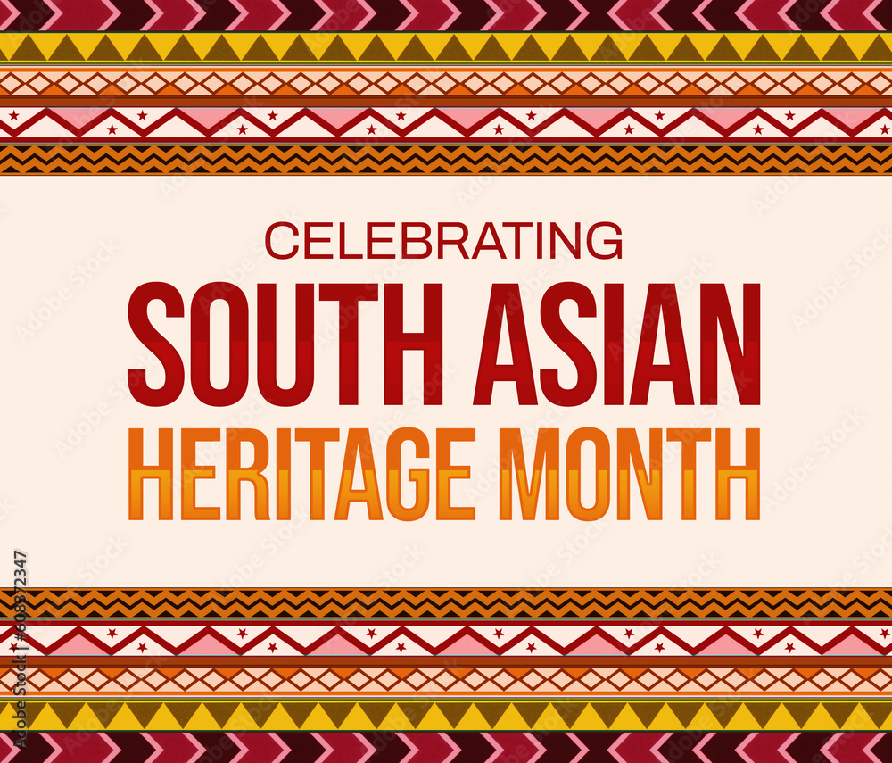 Celebrating South Asian Heritage month, background design in ...