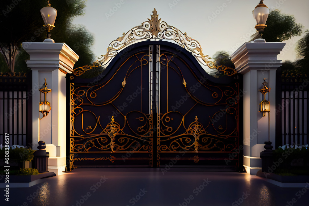 Innovative Main Gate Design. Modern Entrance Portal Architecture ...