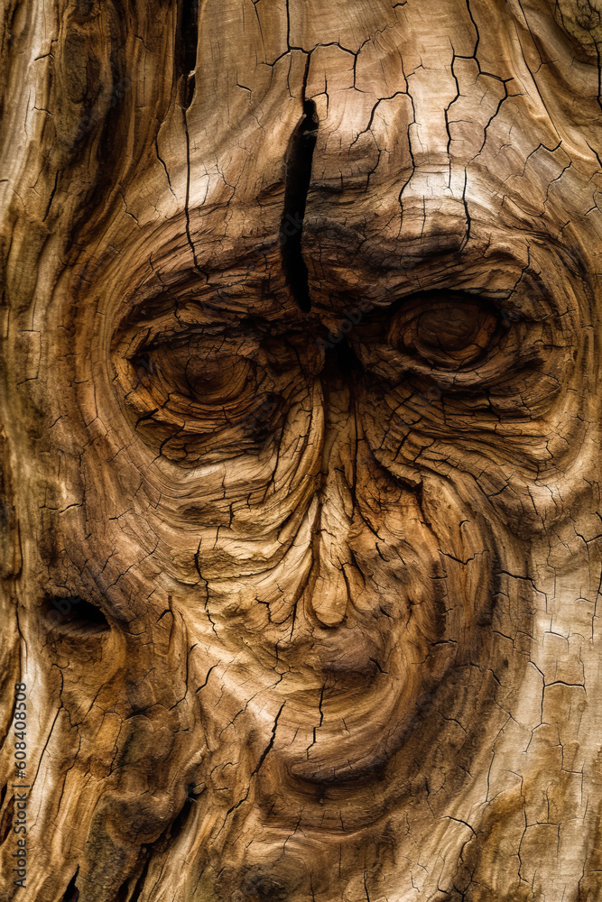 Captivating image of raw wood with unique grain patterns, forming the ...