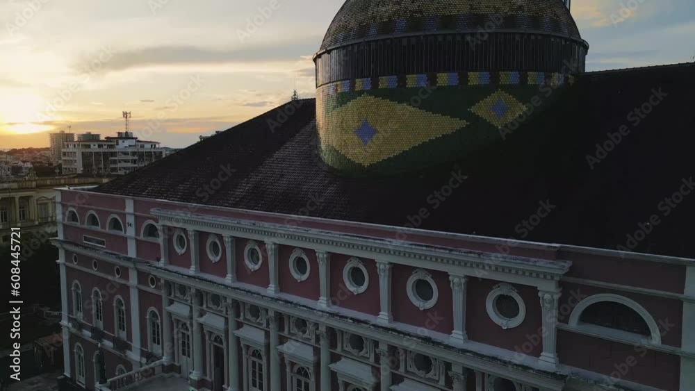 The Amazon Theatre Top Cusp View Opera House in Manaus, Heart of the ...