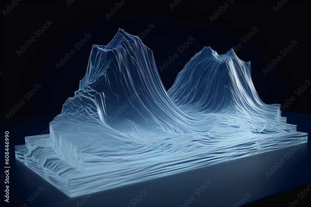 Design a dynamic and interactive 3D light model that mimics the ...