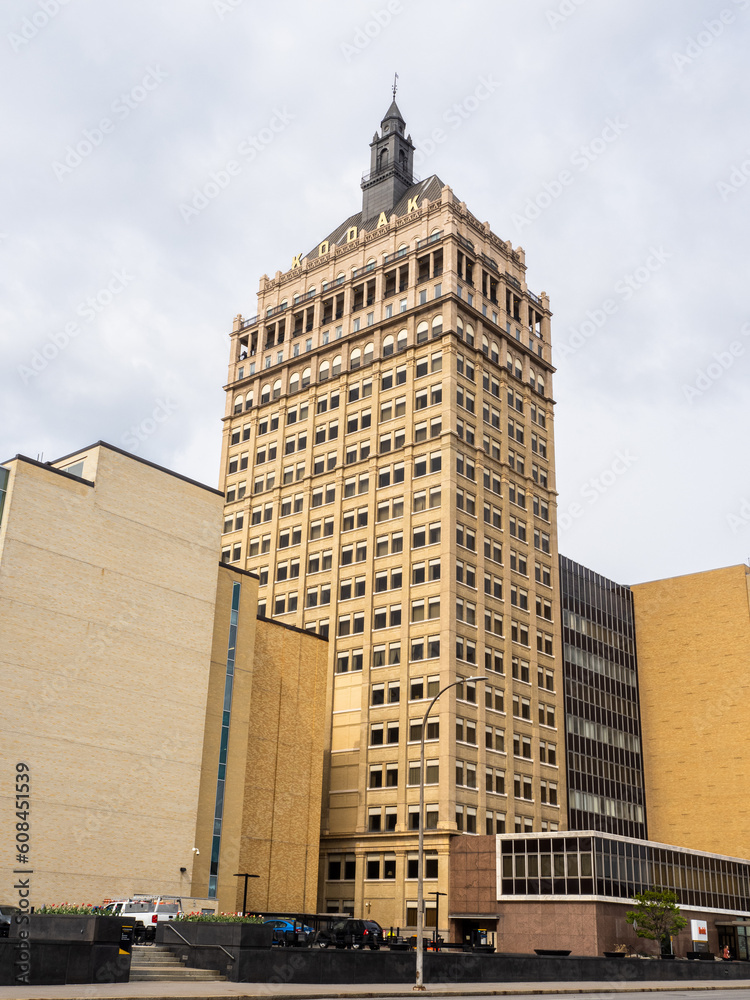 The Kodak Tower, a historic icon in Rochester, Upstate New York State ...
