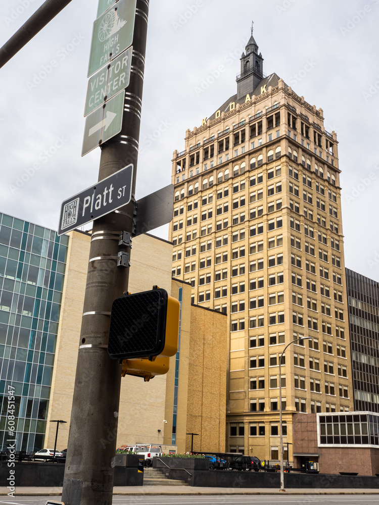 The Kodak Tower, a historic icon in Rochester, Upstate New York State ...