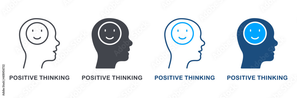 Good Emotion, Mental Health, Optimistic Person Symbol Collection ...