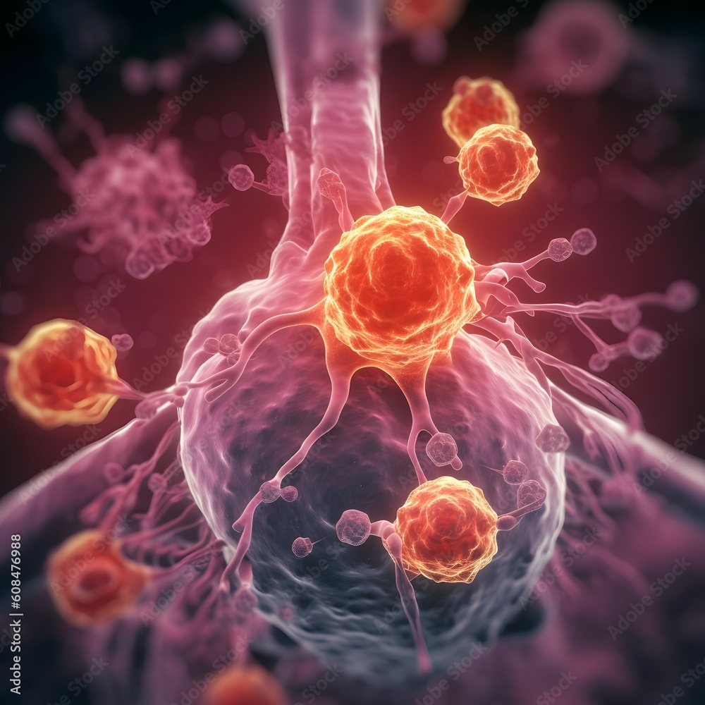 Cancer oncology and Malignant Cancerous Growth and Metastasis anatomy ...