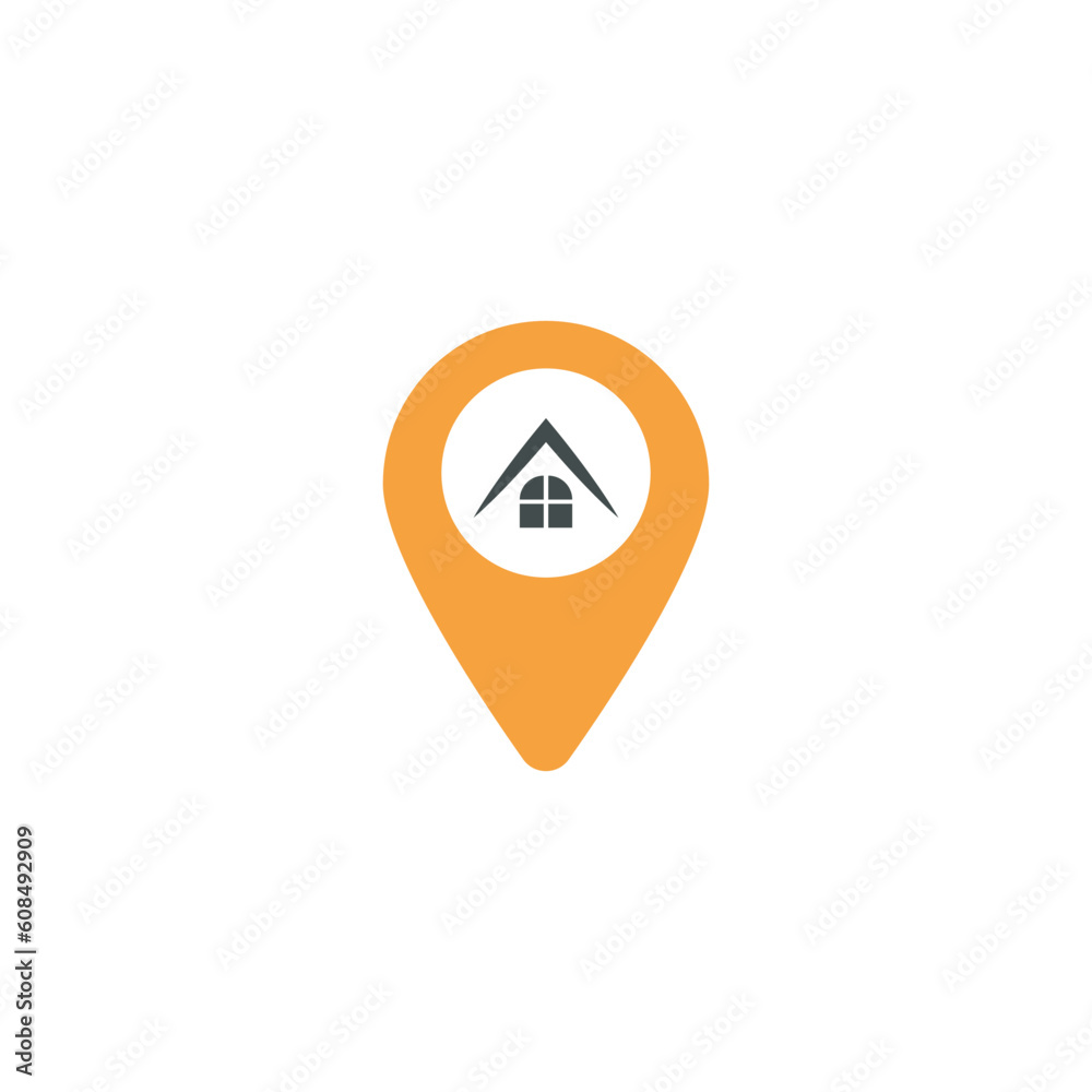 location pin icon on transparent. map marker sign. Pin Maps Logo ...